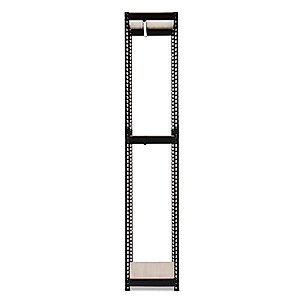Baxton Studio Gavin 3 Shelf Metal Closet Coat Rack Storage Organizer