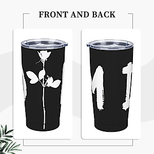 KMATELONE Depeche Music Mode Cup Stainless Steel Vacuum Insulated Travel Mug With Lid and Straw Cups Thermal Coffee 20 Oz