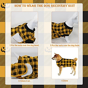 Dog Surgery Recovery Suit - Surgery Recovery Suit for Dogs Female Male Spay,Dog Onesies Surgery Recovery Suit Substitute E-Collar & Cone Prevent Licking