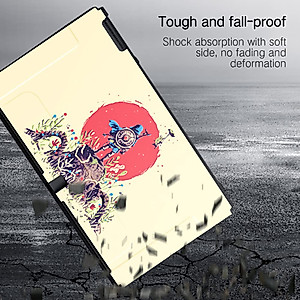 PERFECTSIGHT Cute Protective Case Compatible with Nintendo Switch OLED | Kawaii Zelda | Anti-Scratch Shockproof Slim Cover Case for NS Console and Joy-Con Controllers, Hard Shell Dockable Case