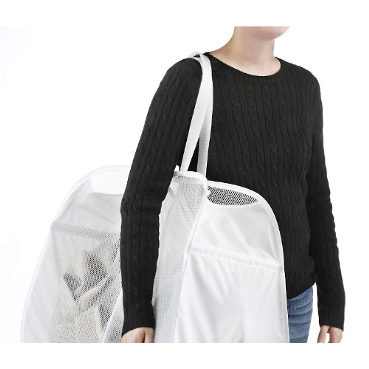 Whitmor Pop & Fold Double Laundry Hamper