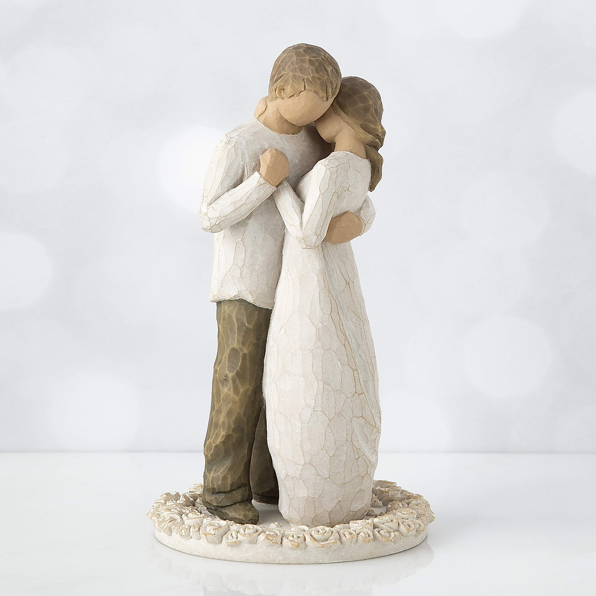Willow Tree Promise, sculpted hand-painted cake topper