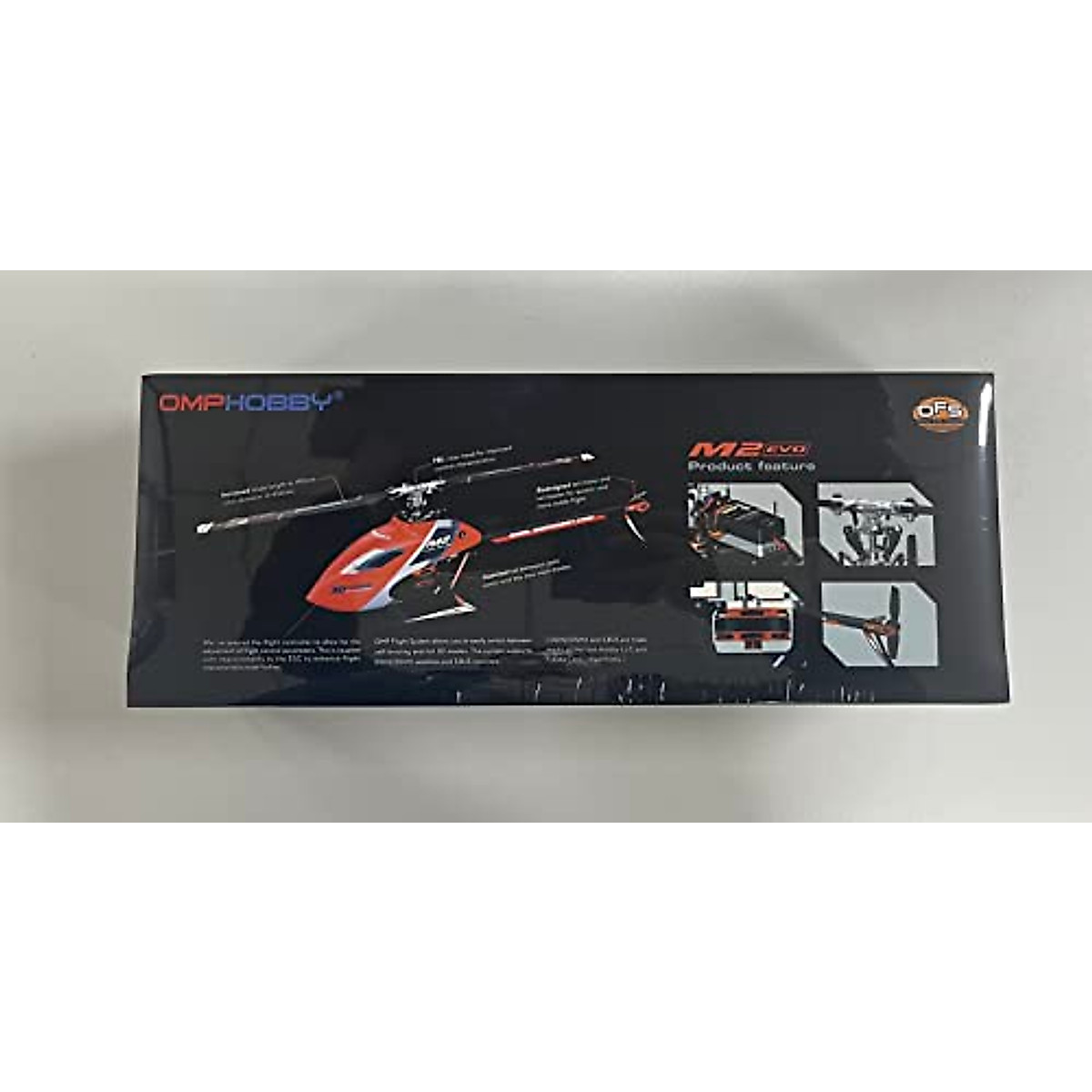 OMPHOBBY M2 EVO RC Helicopter for Adults Dual Brushless Motors Direct-Drive 6 Channel Outdoor, Superior 3D Remote Control Plane Gifts Newly Upgraded Mini Heli BNF(No Controller-Orange)