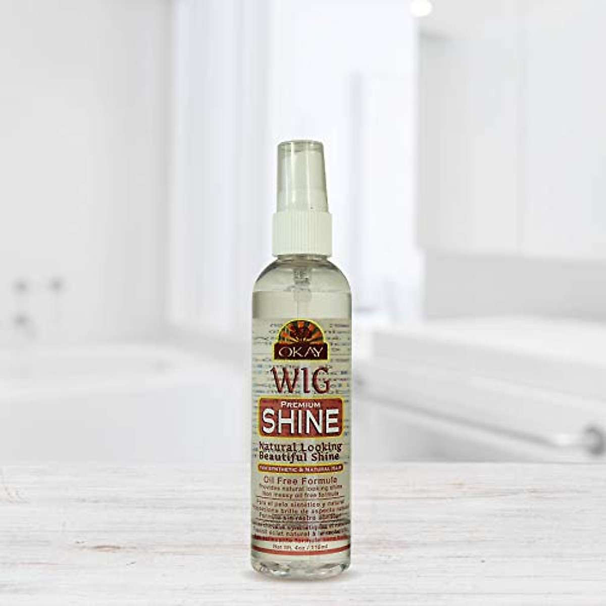 OKAY WIG SHINE OIL FREE FORMULA 4oz/118ml