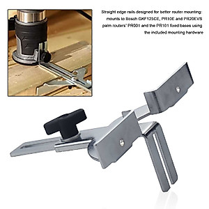 PR102 Palm Router Edge Guide for Bosch GKF125CE, PR10E and PR20EVS Palm Routers’ PR001 and PR101 Fixed Bases - Included Mounting Hardware, Allows Adjustment up to 3-5 8 in.