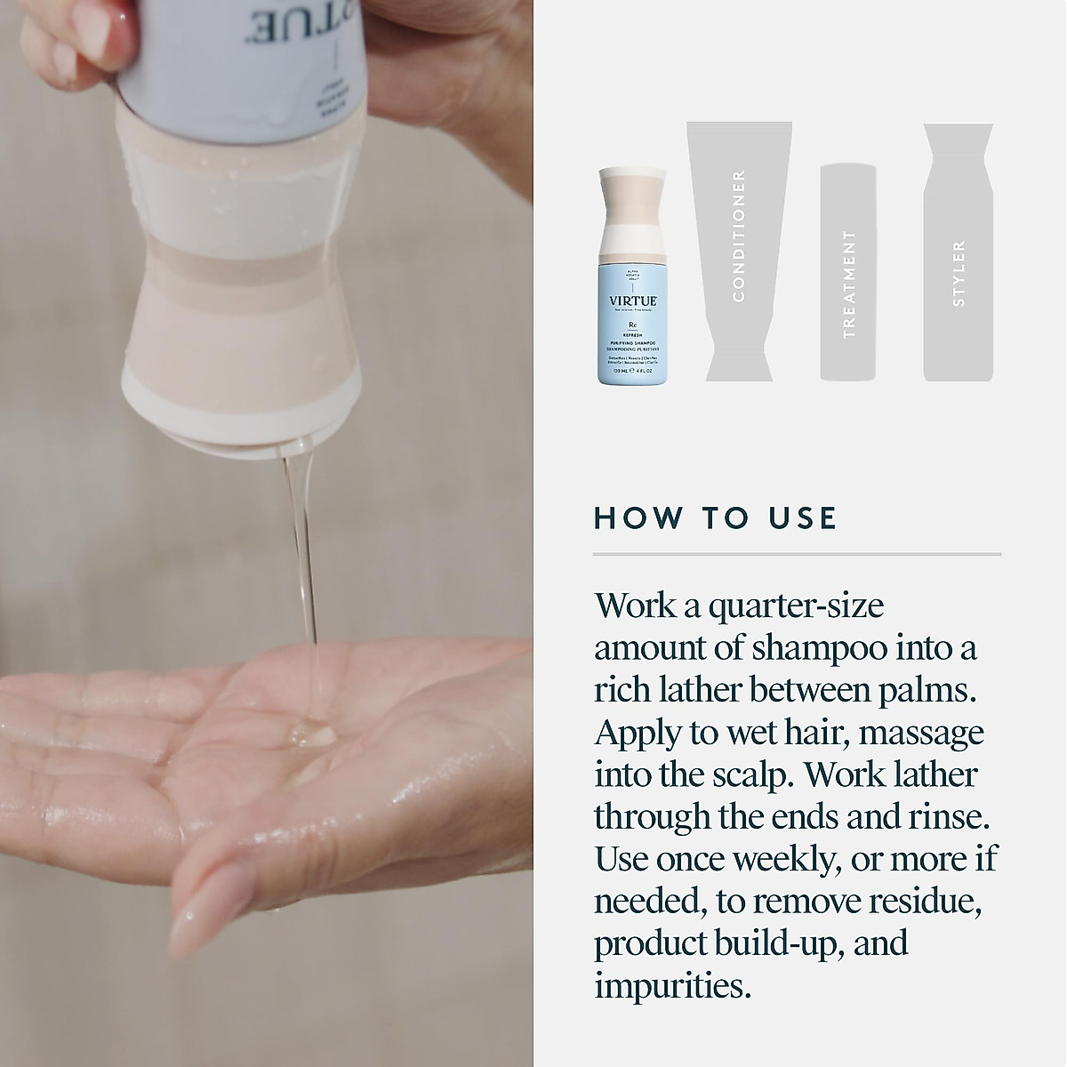 Virtue Clarifying Detox Sulfate Free Shampoo