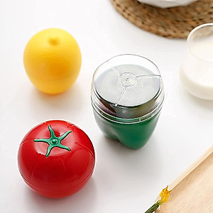 Cc - DMHH & - Cc Onion Storage, Fruit Container Refrigerator, Vegetable Storage, Onion, Lemon, Green Pepper, Tomato, Garlic Storage Container, Refrigerator Preservation 5-Piece Set