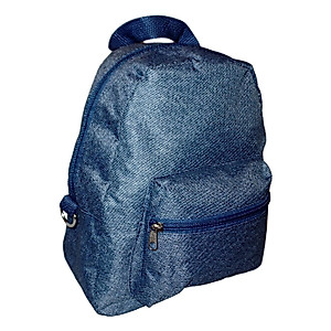 Small Mini 11 inch Fashion Backpack Purse Travel (Denim Blue)