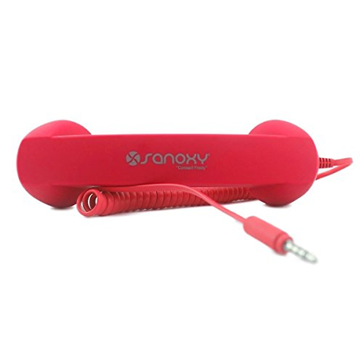SANOXY Retro Handset -Old-School Style POP Handset for iPhone, iPad, iPod, and Android Phones (Red)