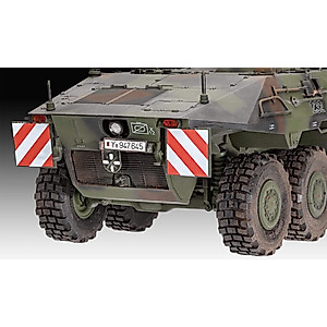 Revell RV03321 03321 SpPz2 Luchs Tank Plastic Model kit 1:32 Scale & 3D Puzzle Diorama, Unpainted