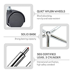 Porthos Home Tyas Swivel Office Chair, Luxurious Velvet Upholstery, Curved Back, Height Adjustable Gaslift Seat and Stylish Gold Chrome Base, Armless Design for Small Office and Home Studio