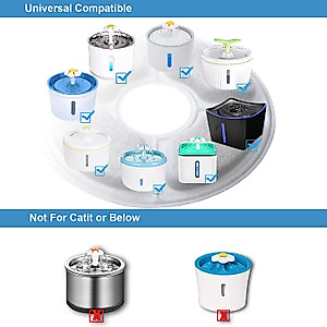 Lxiyu Pet Fountain Filter Cat and Dog Fountain Replacement Filters, Pet Water Fountain Activated Carbon Filter Keep Water Clean and Fresh Removes Bad Tastes and Odors(8 pack)
