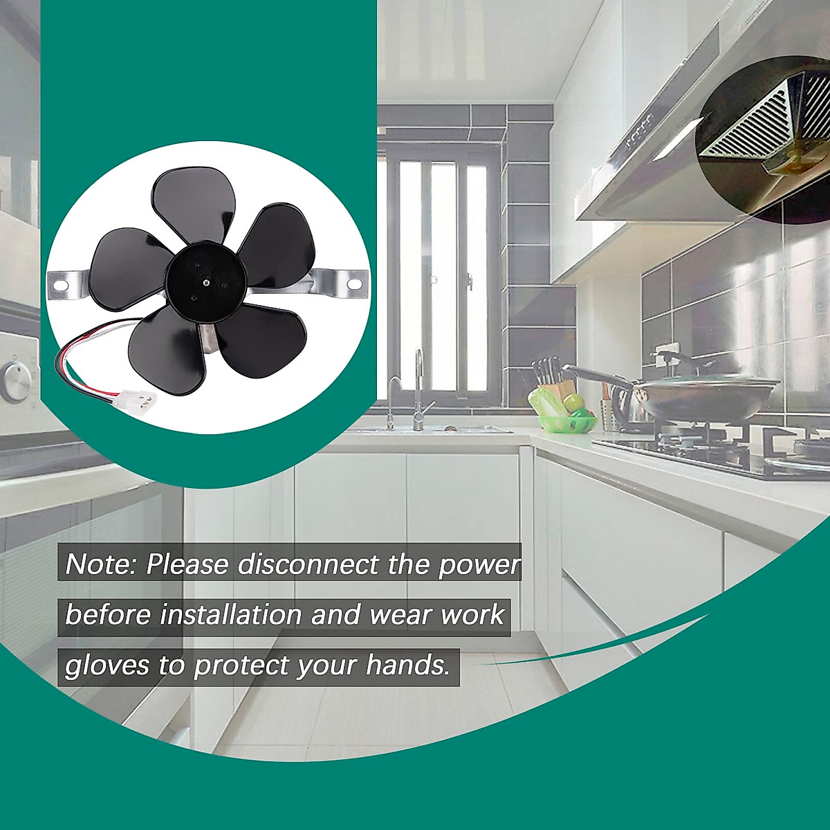 97012248 Range Hood Fan Motor Replacement for AP4527731,99080492,99080533,99080363,99080410,1172615,97005161,Compatible with Kenmore & Broan