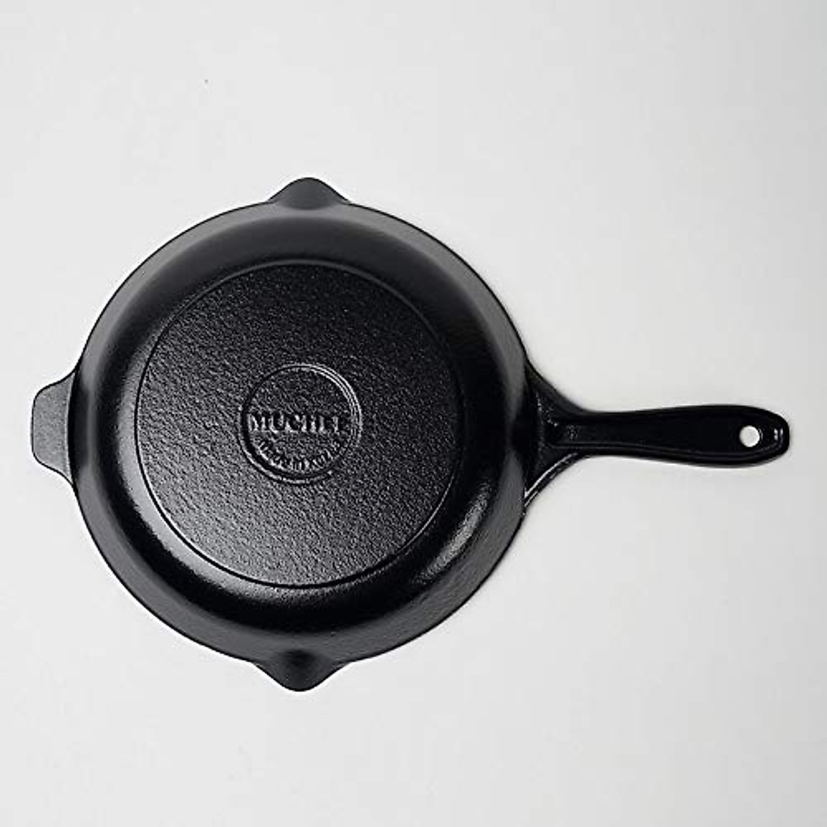 MOOSSE Premium Enameled Cast Iron Skillet Pan for Induction Cooktop, Stove, Oven, Made in Korea, No Seasoning Required, 9.4” (24 cm)