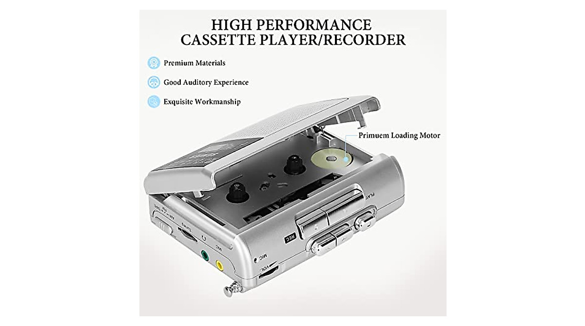 SEMIER Portable Cassette Player & AM/FM Radio Recorder
