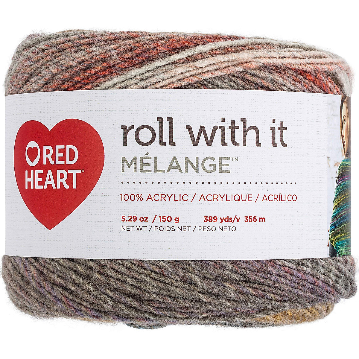 Red Heart Roll with it Melange Theater