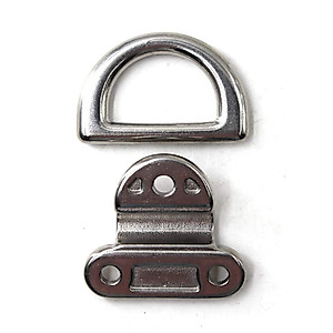 AVRYN Eyebolt Screws,Lifting Ring Eye Bolts,Folding Pad Eye 316 Stainless Steel Lashing Ring Heavy Duty D Ring Tie Down Anchor (Color : 10mm)