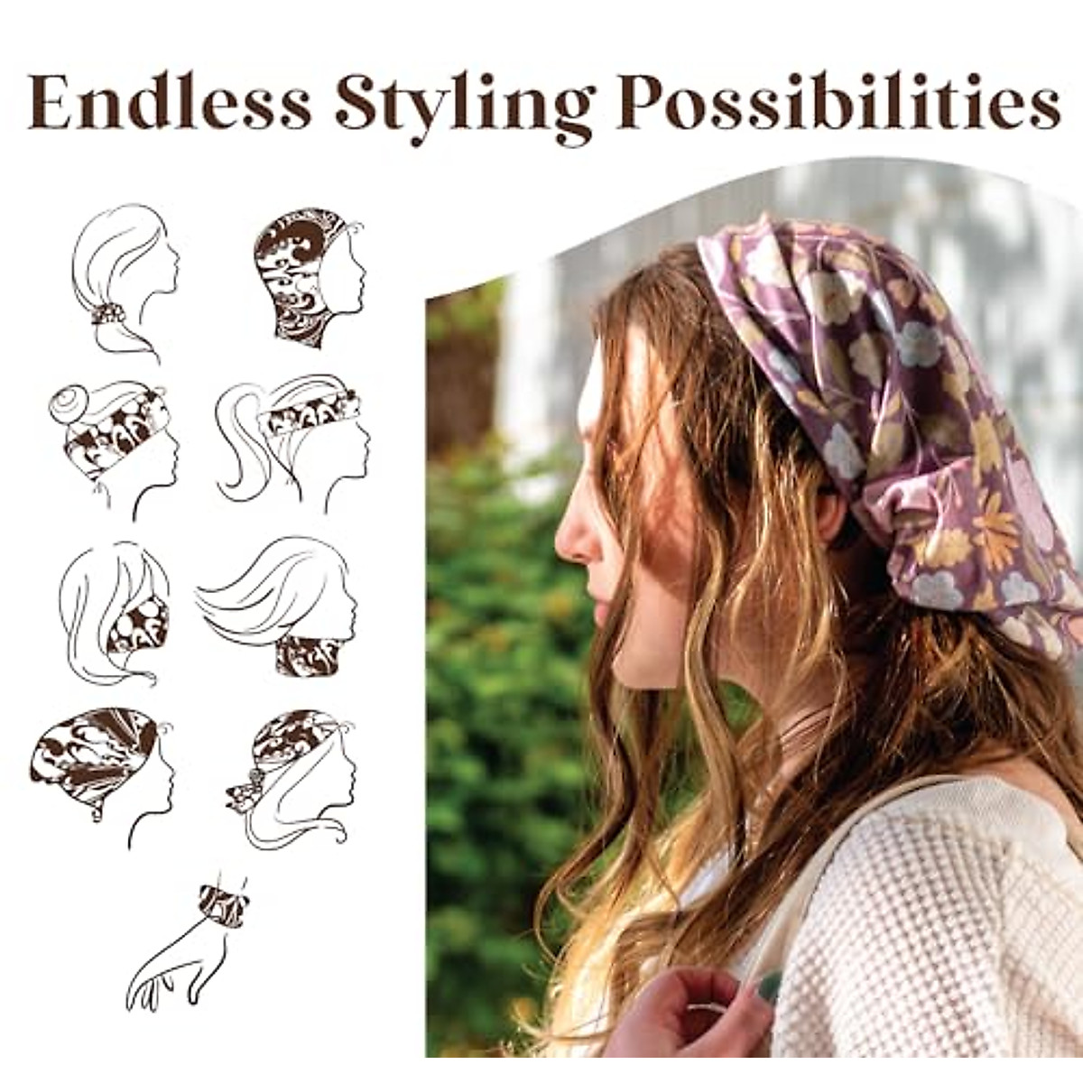 Karma Coral Sand Dollar Headband for Women - Wide - Fabric Headband and Stretchy Hair Scarf - Coral, 1 Count (Pack of 1)