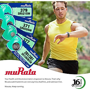 Murata 329 SR731SW Battery 1.55V Silver Oxide Watch Button Cell - Replaces Sony 329 (2 Batteries)