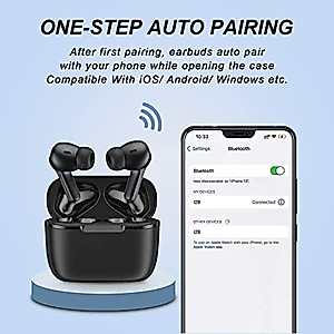 Wireless Bluetooth Earbuds, True Wireless Stereo Headsets in-Ear, 30H Playtime & Wireless Charging Case, Built-in Mic Earphones Premium Sound, Touch Control, IPX5 Waterproof Sport Headphones