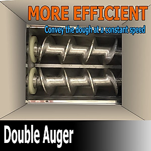 TXMACHINE Bread Machines bread dough divider machine stainless steel Dough cutting cutter machine with 6 molds dough shape and weight can be customized (220V/50HZ, 0.44-0.66lb dough weight)