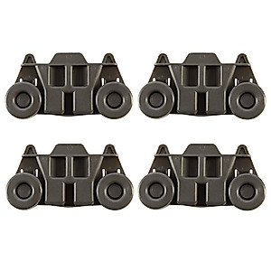 UPGRADED W10195416 (Packs of 4), Resistant to Rust Dishwasher Wheels Lower Rack for Kitchenaid Whirlpool Maytag Kenmore. Dishwasher Rack Parts W10195420 AP5983730 W10579095A Replacement Wheels