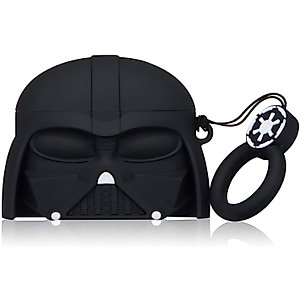 Airpod Pro Case,Darth Vader Anime Silicone Air pods 3 Cover.Cute Cartoon Cool Stylish Character Air pods 3 Charging Cover Accessories Shockproof Kits CHENBAO (Black)
