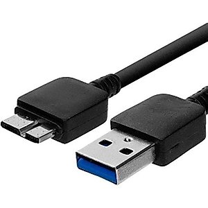 NTQinParts Replacement PC/Mac USB3.0 Data Sync Power Charger Cable for LaCie Rugged Mini External Hard Drive Portable HDD