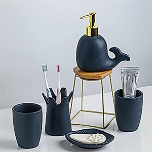CZDYUF Decorative Storage Bathroom Five-Piece Set Bathroom Toothbrushing Mouthwash Cup Gift Washing Set
