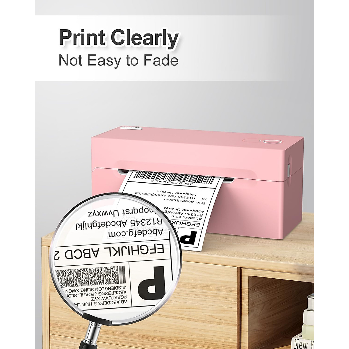 Thermal Labels, SWIFINT 4"x6" Direct Thermal Shipping Label, Perforated Fanfold Labels Compatible with Lable Printer MUNBYN, NELKO, IDPRT SP420, SP410, SWIFINT PL70E, Permanent Adhesive, Pack of 500