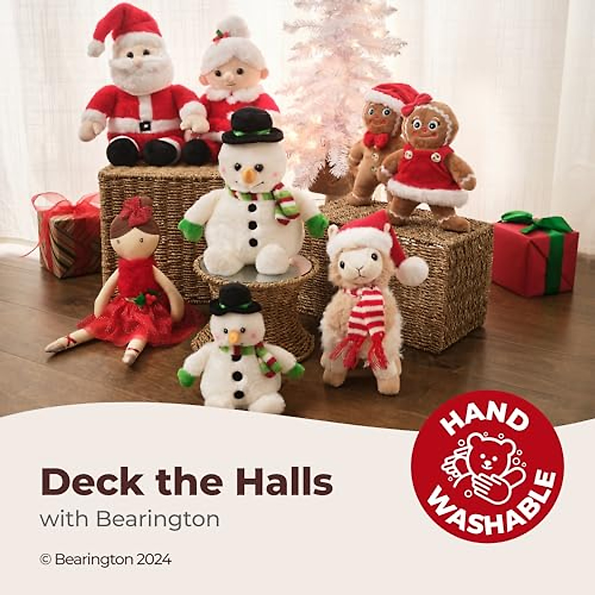 Bearington Baby Nick Christmas Plush, 6 Inch Santa Stuffed Animal, Ideal Christmas Stuffed Santa Claus Doll Gift for Toddlers, Kids & Teens