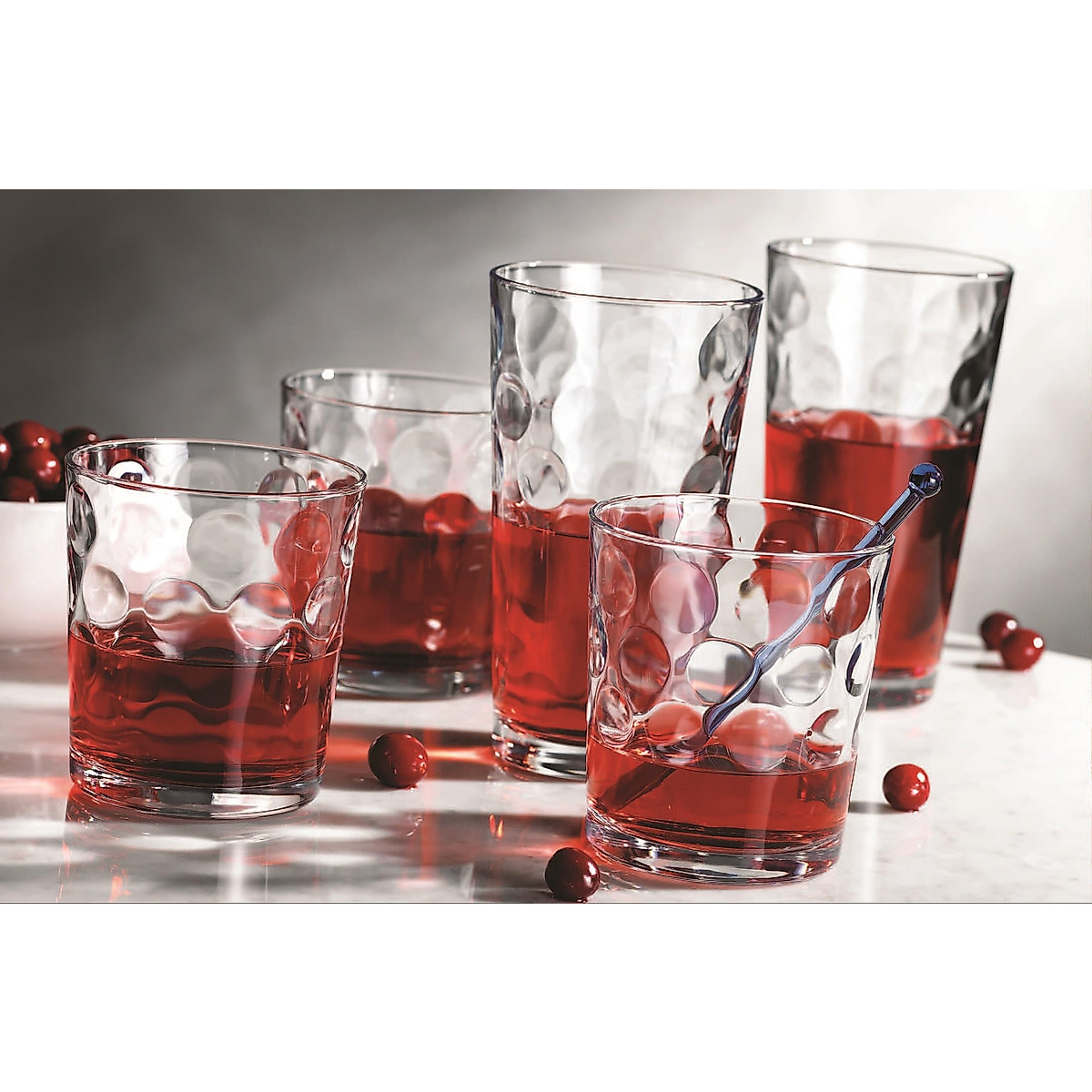 Home Essentials 12-Piece Galaxy Glassware Set