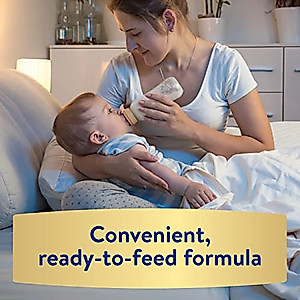 Similac 360 Total Care Infant Formula, with 5 HMO Prebiotics, Our Closest Formula to Breast Milk, Non-GMO, Baby Formula, Ready-to-Feed, 2-fl-oz Bottle (Case of 12)
