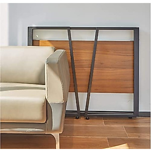 EUREKA ERGONOMIC Foldable Desk 41", No Assembly Required Home Office Small Folding Computer Desk Table for Small Spaces Study Writing Work, Portable, Easy to Fold Up or Down, Space Saving, Brown