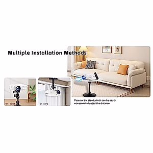 1080P Native Full HD Projector, 4.1" LCD,2023 New Projector, 15000 Lumens Multimedia Home Theater Video Projector, Compatible 1080P HDMI, USB, VGA, AV, Smartphone, Pad, TV Box, Laptop (Classic,SV08)