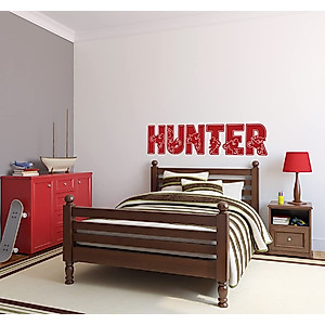 Dirt Bike Motocross Custom Name Vinyl Wall Decal Sticker Art for Boys, Offroad Motorcycle Theme Bedroom and Room Decor for Kids or Teens