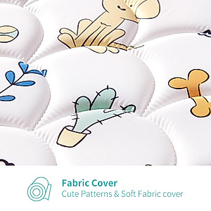 Letmxiu Premium 5" Crib Mattress and Toddler Mattress, Dual-Sided and Firm Toddler Bed Mattress, Hypoallergenic Toddler Mattress for Toddler Bed, Fits Standard Full-Size Crib and Toddler Bed