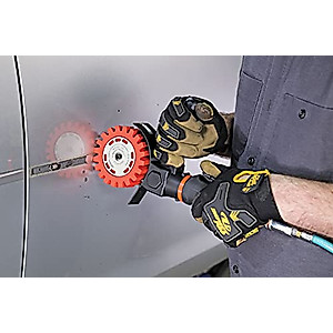 Dynabrade (NZ1) NitroZip Surface Conditioning/Decal Pinstripe Removal Tool | Right Angle, 0.5 hp 3500 RPM Pneumatic Motor | For Use with Eraser and Wire Wheels