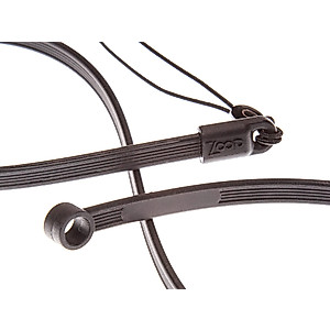 ZoopLoop Black Silicone Scratchproof 20.75in Tether for Digital Electronic Styluses (Diameter Range: 0.27-0.37in) - Secure Stylus to Tablet Case - Tablet Pencil Holder Accessory