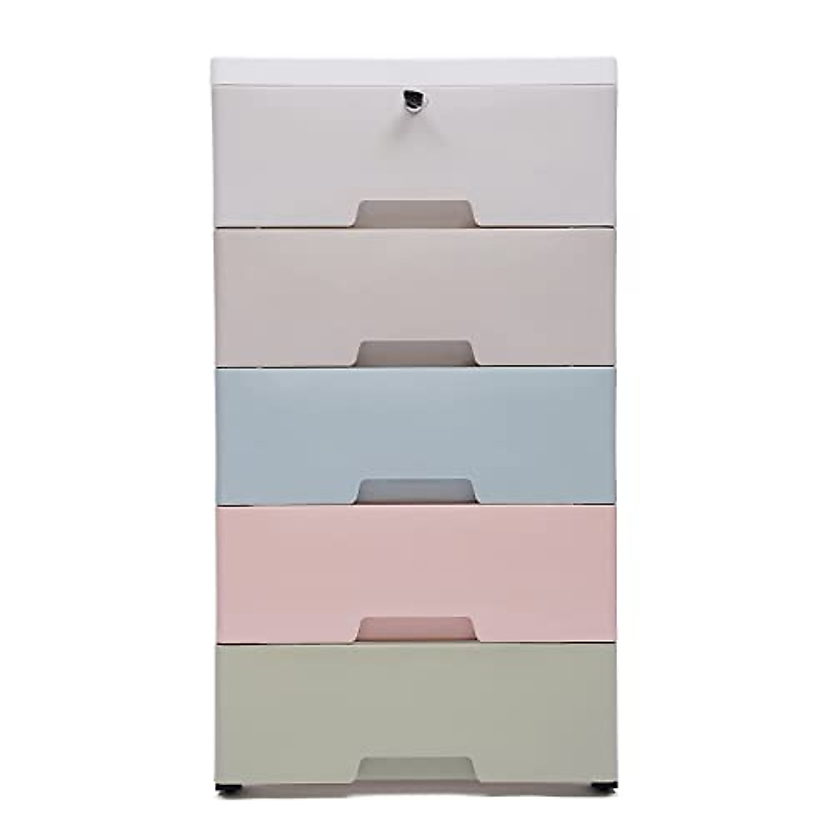 Gdrasuya10 Plastic Drawers Dresser Storage Cabinet, 5 Drawer Stackable Vertical Clothes Storage Tower,Organizer Unit for Hallway Entryway, Home Furniture