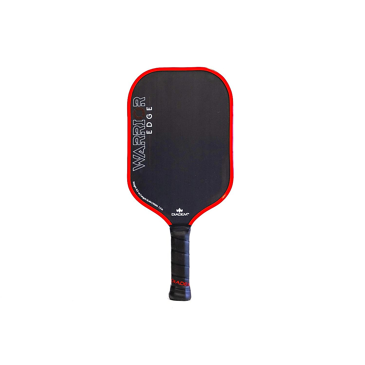 Diadem Warrior Edge Pickleball Paddle | Etched Carbon Face for Max Spin, 16mm Aero Guard, Comfort Max Grip, 16mm Honeycomb Core, Midweight 8oz | Indoor/Outdoor | USAPA Approved