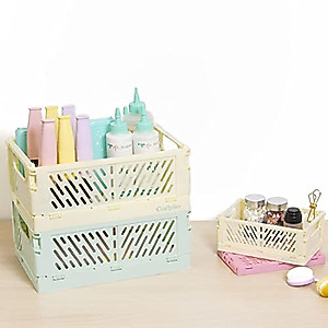 Craftelier - Box for Organisation and Storage of Scrapbooking and other Crafting Materials | Foldable and Stackable Design | Small Size - Open Box Measures 15 x 9,5 x 5,7 cm - Pink Colour