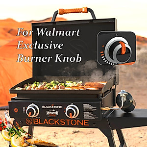 Gas Griddle Orange Knob Replacement for Blackstone Griddle 17" 22" 28" 36" Griddle, for Blackstone Flat Top Grill replacement walmart knobs,2-Pack