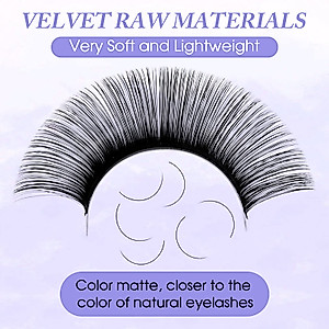 Wendy Lashes Classic Lash Extensions D Curl Eyelash Extensions Premium 0.10 thickness Volume Lash Extension 20-25mm Individual Lashes Soft Dark Professional Lashes Extensions(0.10-D, Mixed 20-25mm)