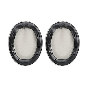 Replacement Ear-Pads Cushions for Sony WH-1000XM3 Headphones, with Soft-Touch Leather, Noise Isolation Memory Foam (Silver)