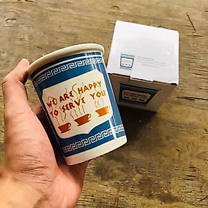 KJUYT 10 oz. Ceramic Cup We are happy to serve you” gifts women birthday gifts coffee mug get well coffee mugs, big, Blue