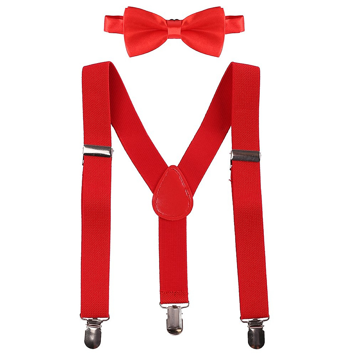 Baby Boys Cake Smash Clothes Diaper Suspenders Pants Bow Tie 3PCS Set First 1st 2nd Birthday Outfit for Photo Prop Party Red 3-24 Months