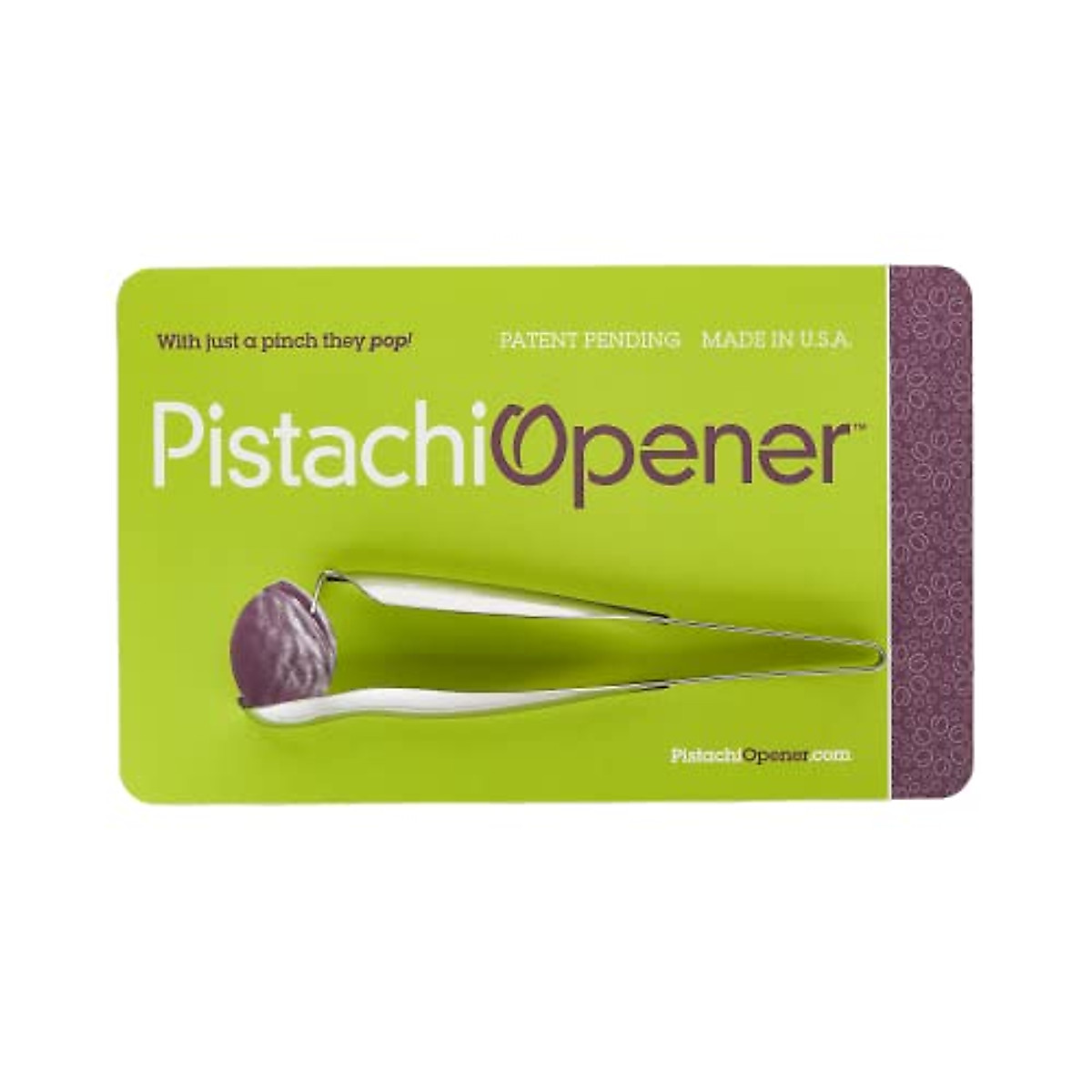 One PistachiOpener - (1) Pistachio Nut Opener - With just a pinch they POP!
