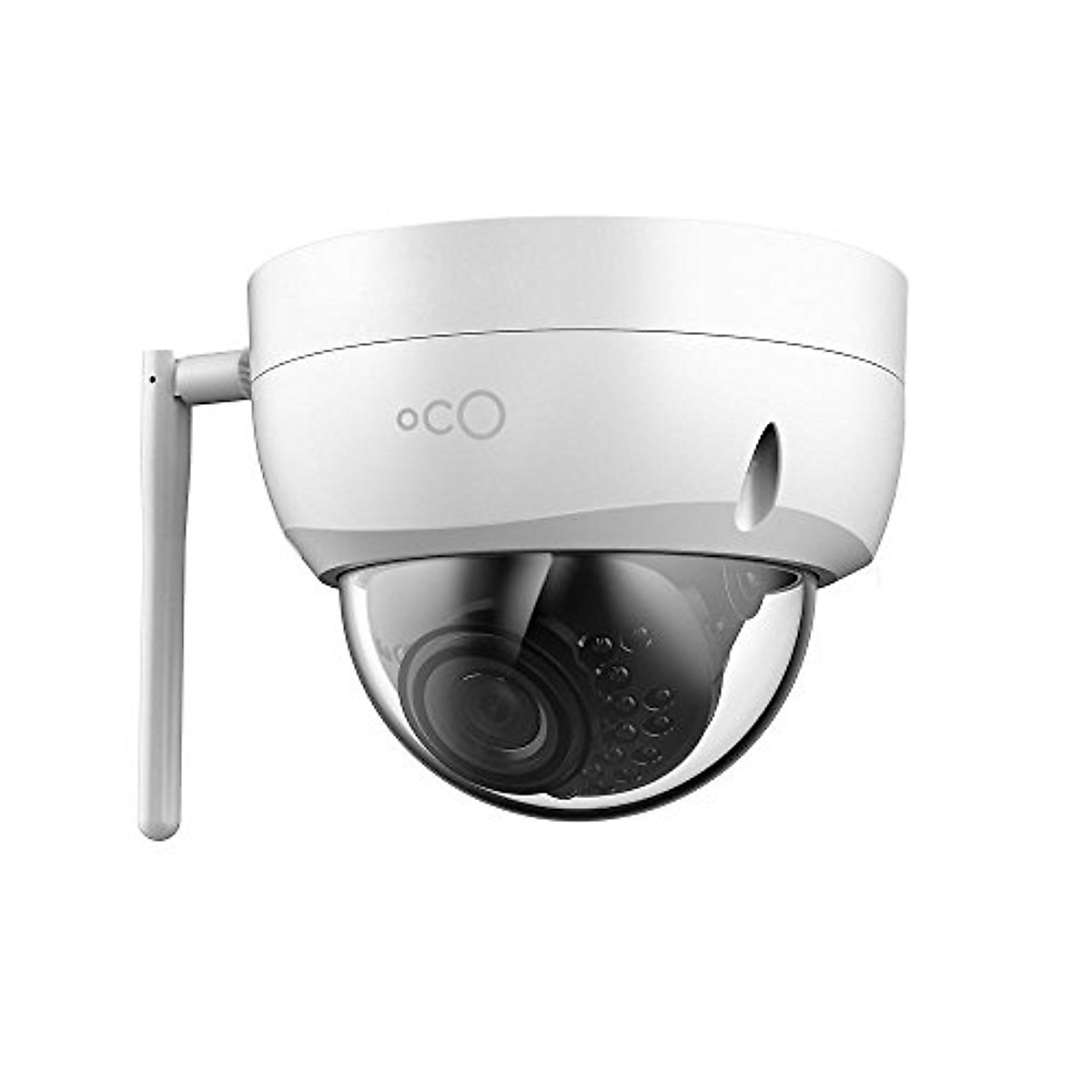 OCO Pro Dome v2 WiFi Weatherproof and Vandal-Proof Security Camera with Micro SD Card and Cloud Storage - 1080p Day/Night Outdoor/Indoor IP Surveillance System with Remote Monitoring