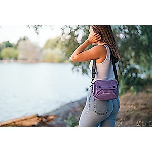 Sherpani Osaka, Small Crossbody Bag with Coin Purse, Small Shoulder Bag, Cross Body Bag, Christmas Gifts, Purses for Women (Iris)